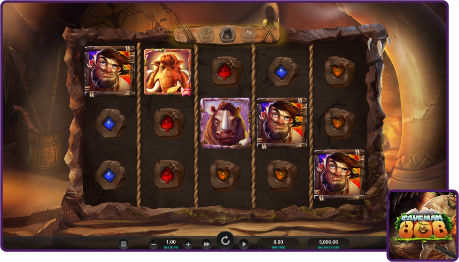 Caveman Bob by Relax Gaming Free Play, Free Spins & Tips